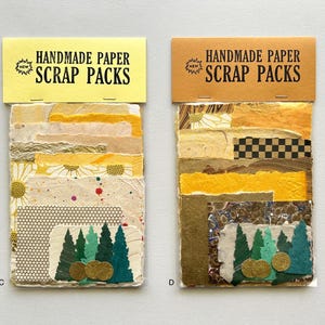 Handmade Paper Scrap Pack, Collage Kit, Craft Kit, DIY - Etsy