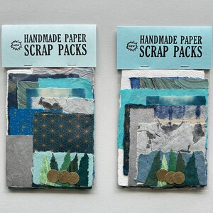 Handmade Paper Scrap Pack, Collage Kit, Craft Kit, DIY - Etsy