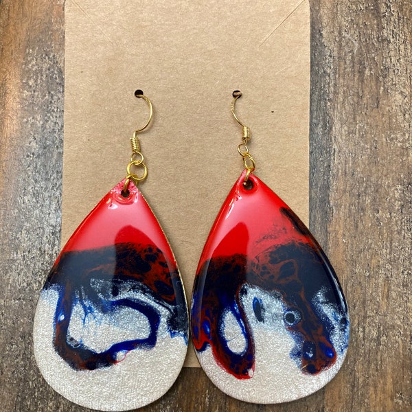 Hand Painted Earrings - Etsy