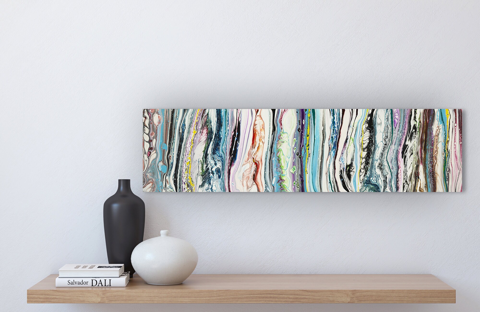 Poured Painting Print of Poured Painting Abstract Wall Art - Etsy