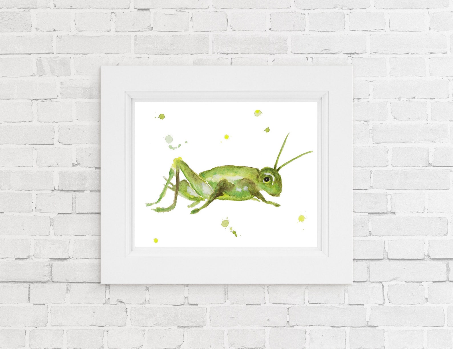 Printable Grasshopper Watercolor Print Grasshopper Printable - Etsy
