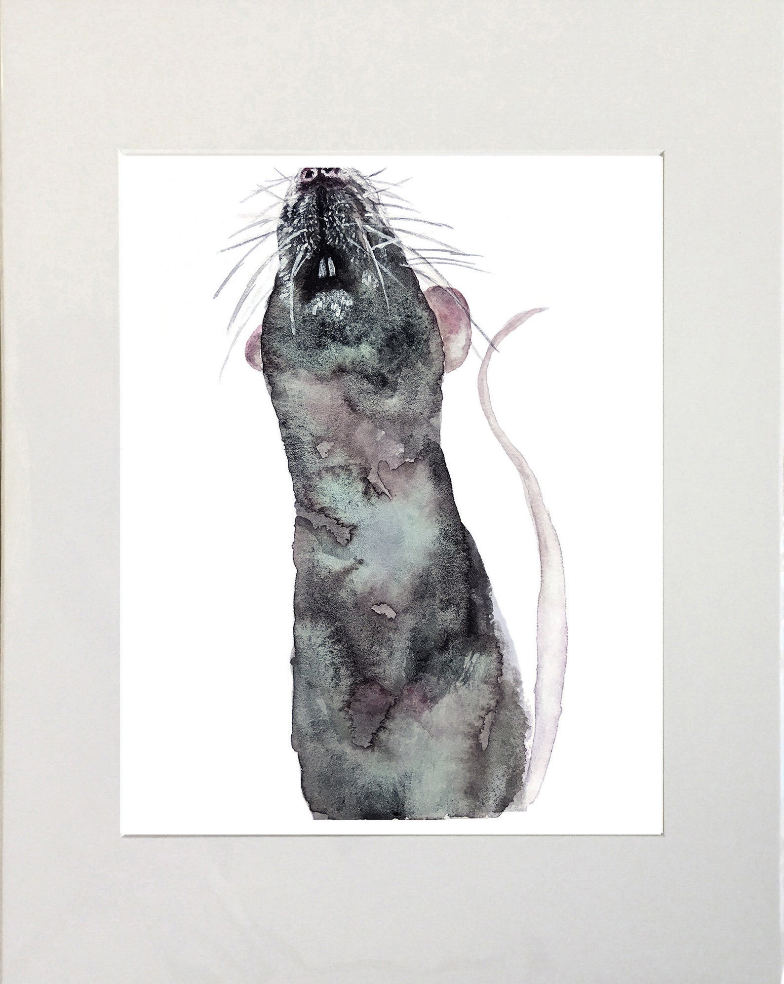 Printable Rat Watercolor Print Rat Print Rat Gift Rat - Etsy