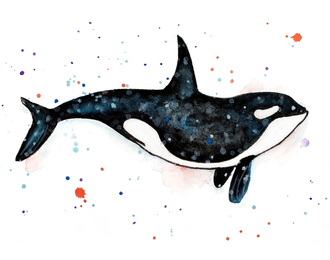 Printable Orca Art, Orca Print, Orca Gift, Orca Decor, Killer Whale ...