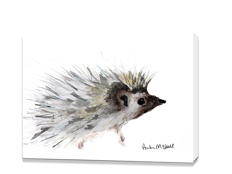 Hedgehog Watercolor Print Hedgehog Print Hedgehog Gift - Etsy