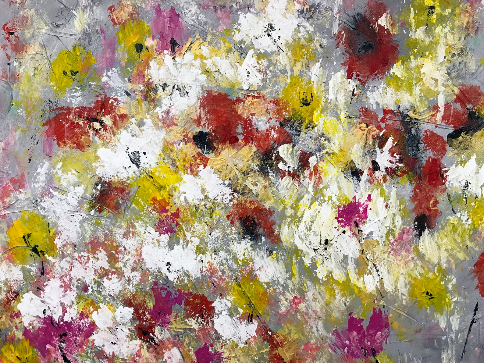 Abstract Flower Art Print Abstract Flowers Abstract Art | Etsy