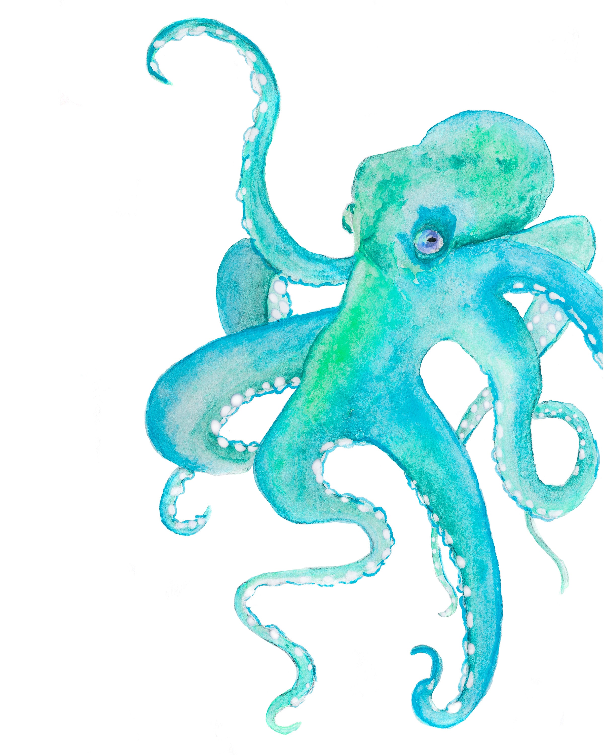 Printable Octopus Art, Octopus Decor, Octopus Art Print, Octopus ...