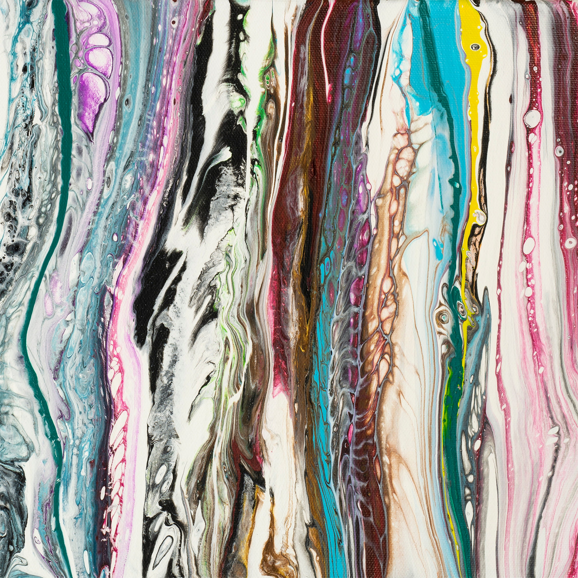 Poured Painting Print of Poured Painting Abstract Wall Art | Etsy