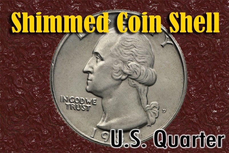Shim Shell US Quarter Coin for Magic Tricks - U.S. MADE & SHIPPED - Etsy