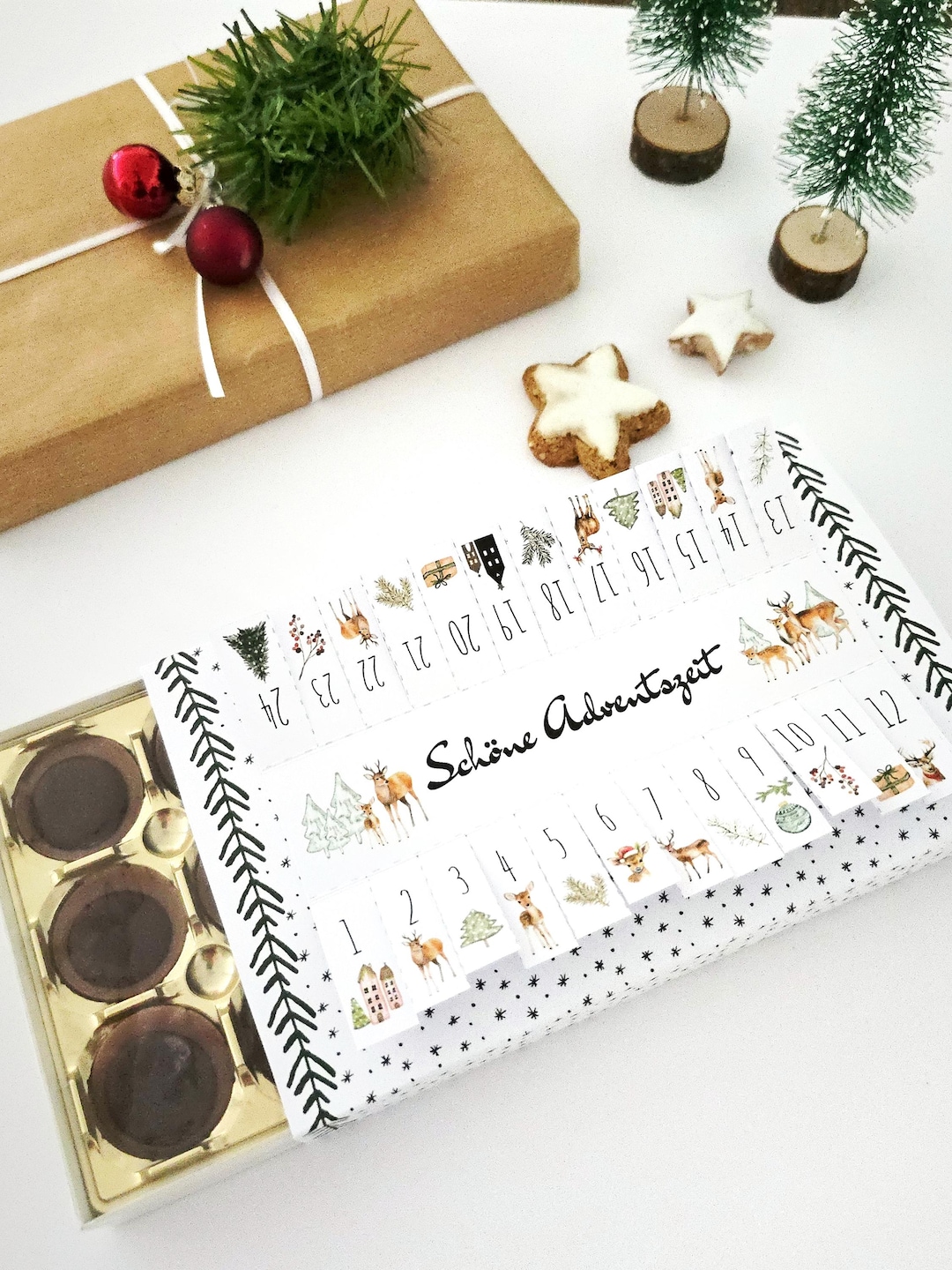DIY Toffifee Advent Calendar – PDF With 24 Cute Tear-off Notes to Print ...