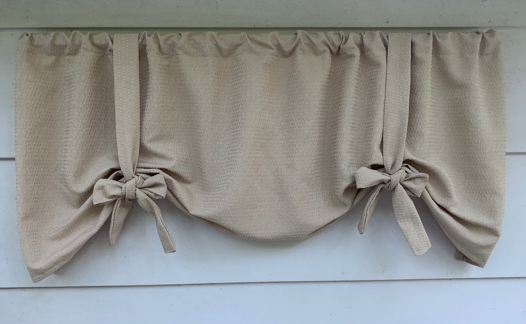 Tan Window Valance - Etsy