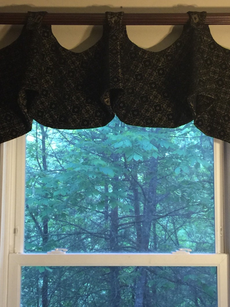 Window Valance Tab Swag window valance formal tab valance | Etsy