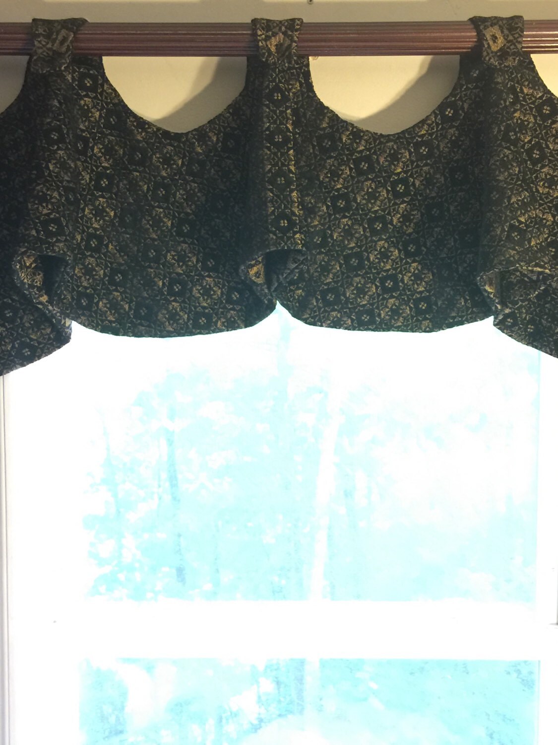 Window Valance Tab Swag window valance formal tab valance | Etsy