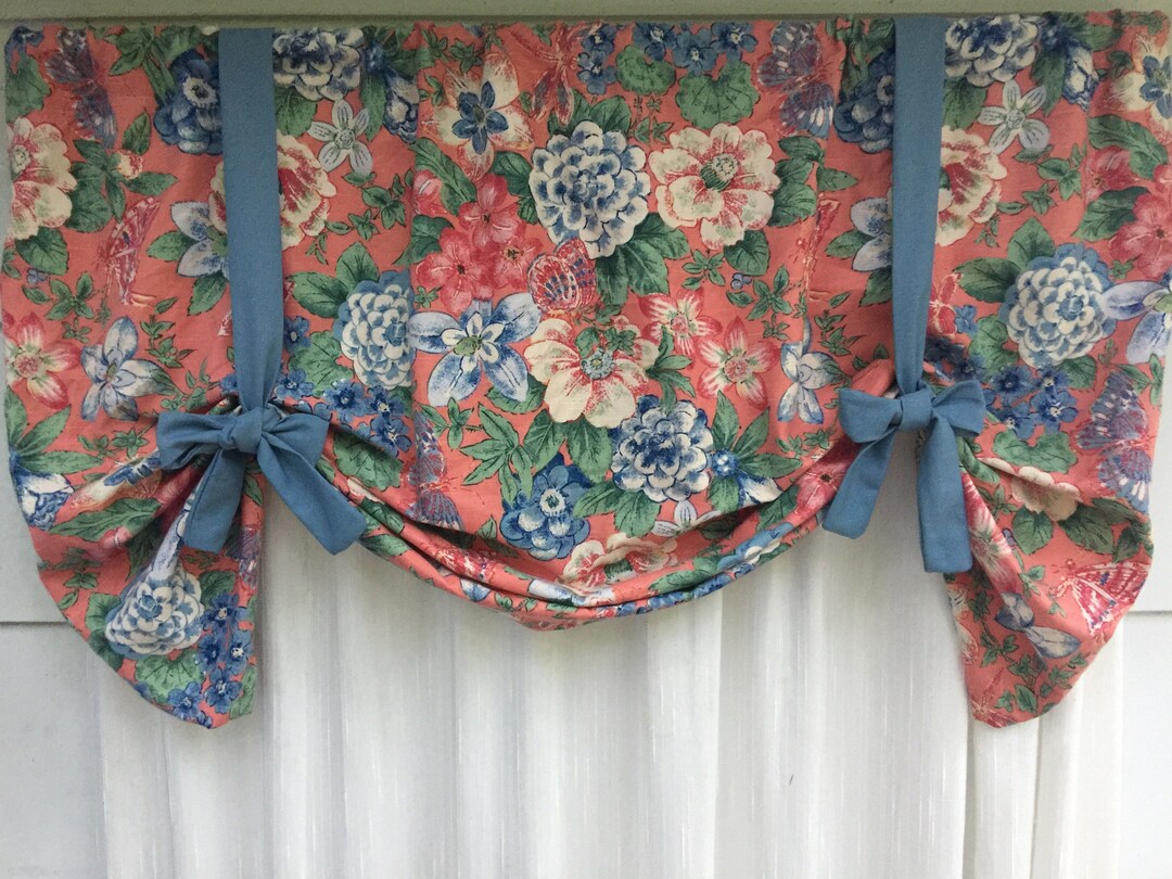 Tropical Window Valance, Floral Nursery Valance, Girls Nursery Window ...