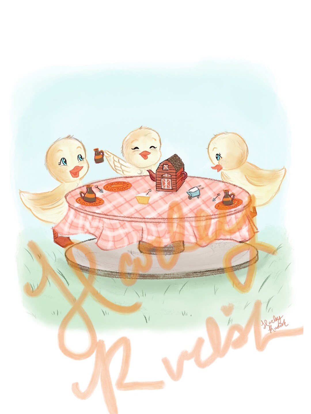 Cottage Core Farm Baby Chick Tea Party - Etsy