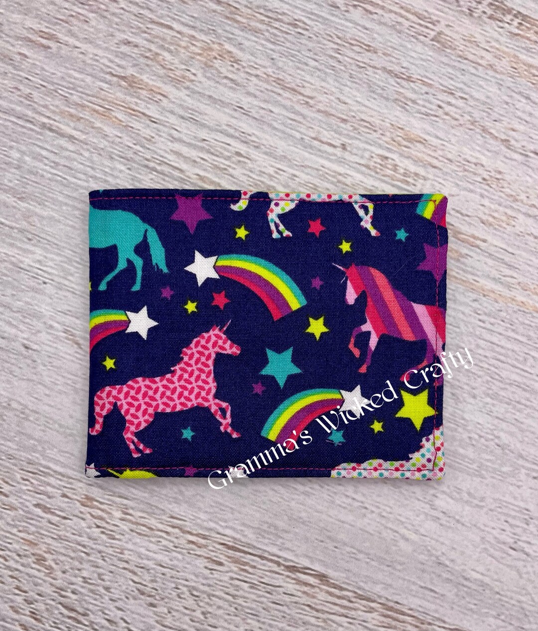 Wallet, Kids Wallet, Adult Wallet, First Wallet, Unicorn Wallet, Fabric ...