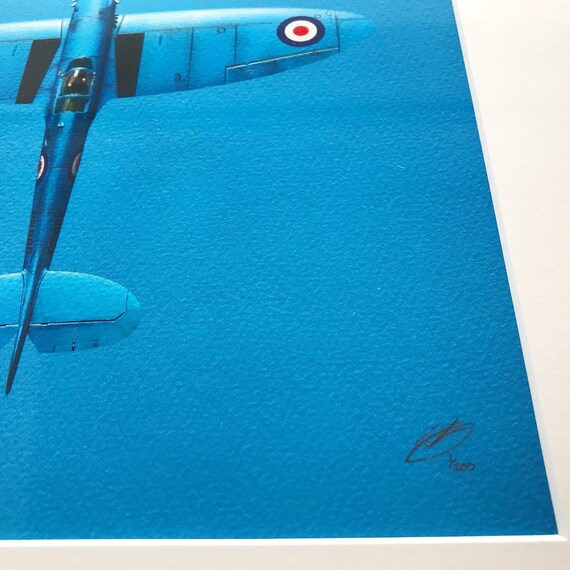 Spitfire CMYK aircraft print Prints Art & Collectibles Digital Prints ...