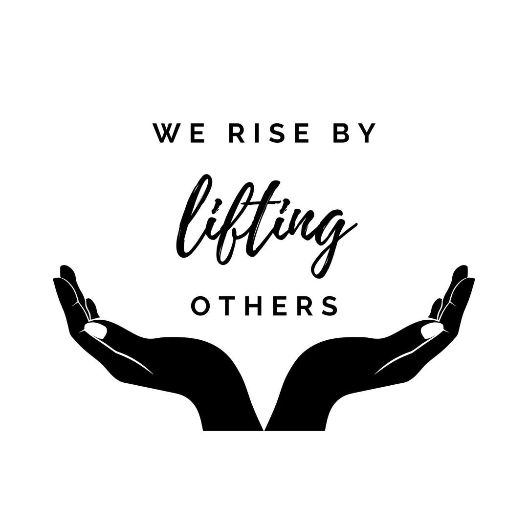 We Rise by Lifting Others Stencil - Etsy