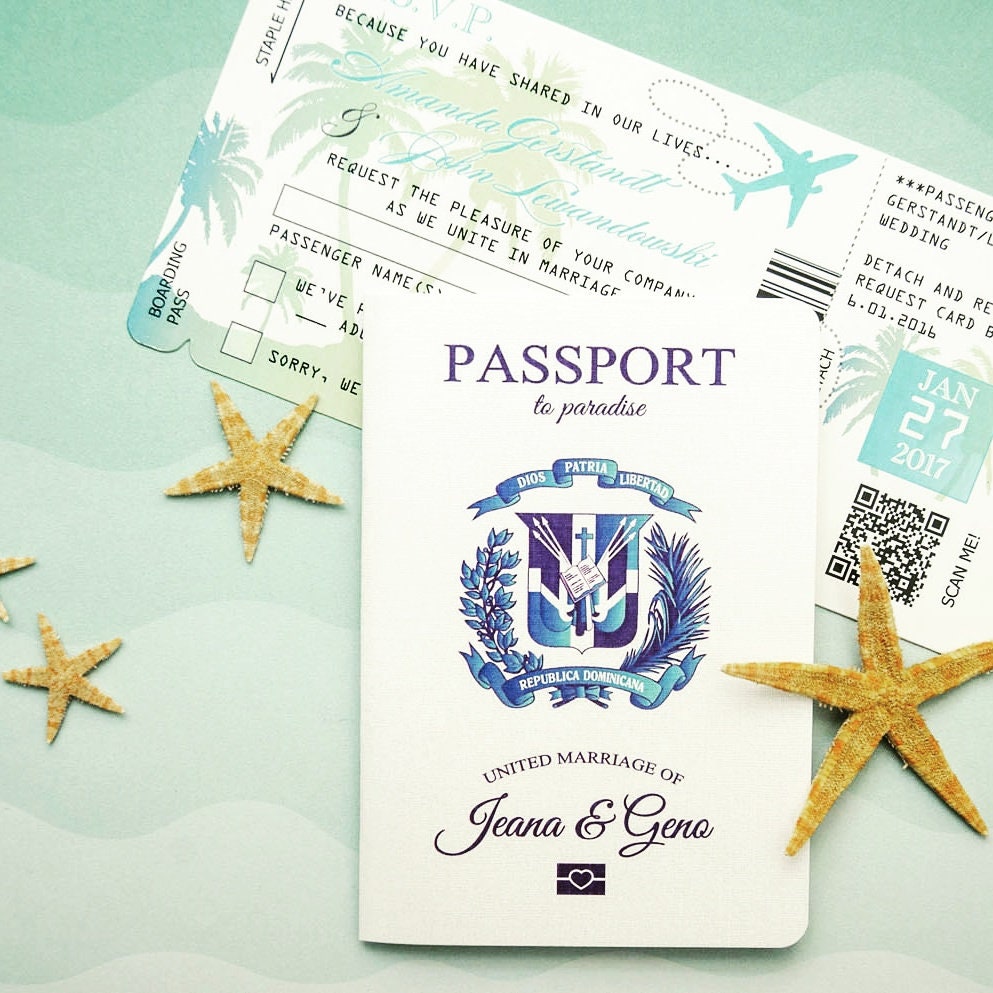 Vanessa's Destination Wedding Invitations DIY Metallic | Etsy