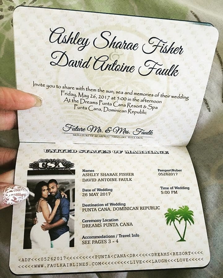 Vanessa's Destination Wedding Invitations DIY Metallic - Etsy