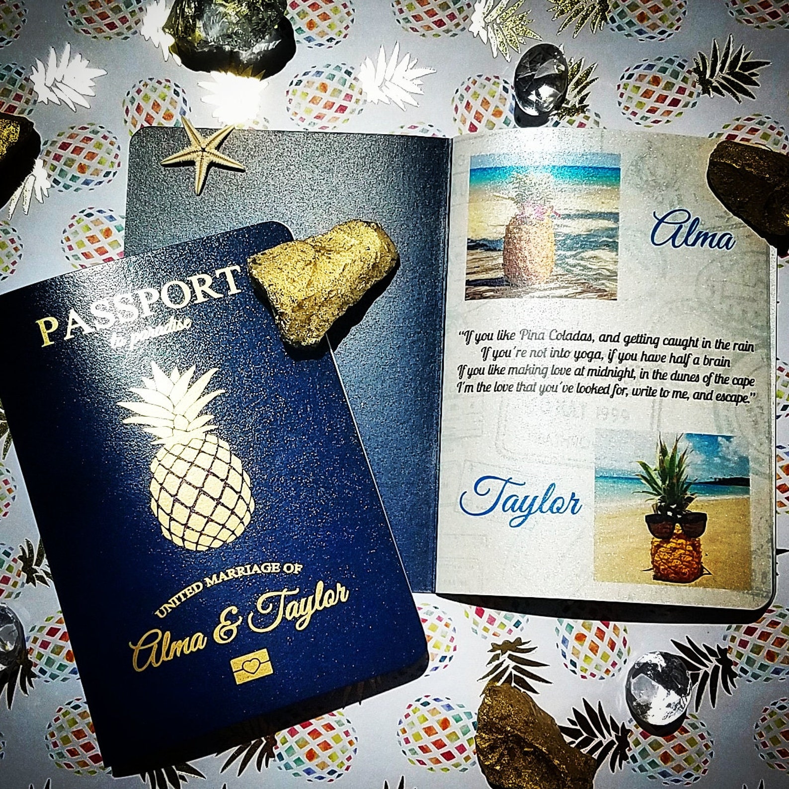 Vanessa's Destination Wedding Invitations DIY | Etsy