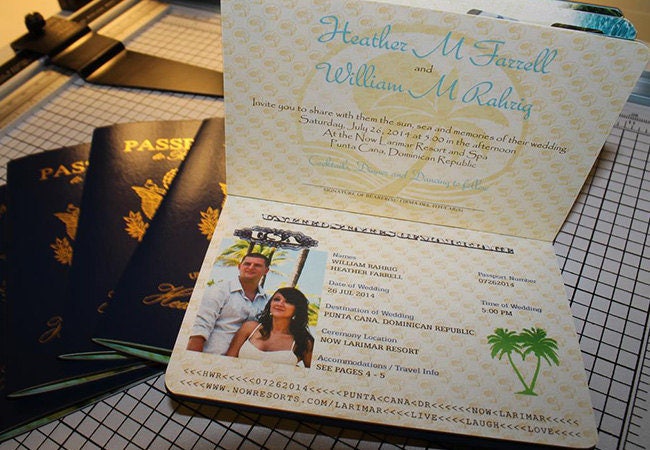 Vanessa's Destination Wedding Invitations DIY - Etsy