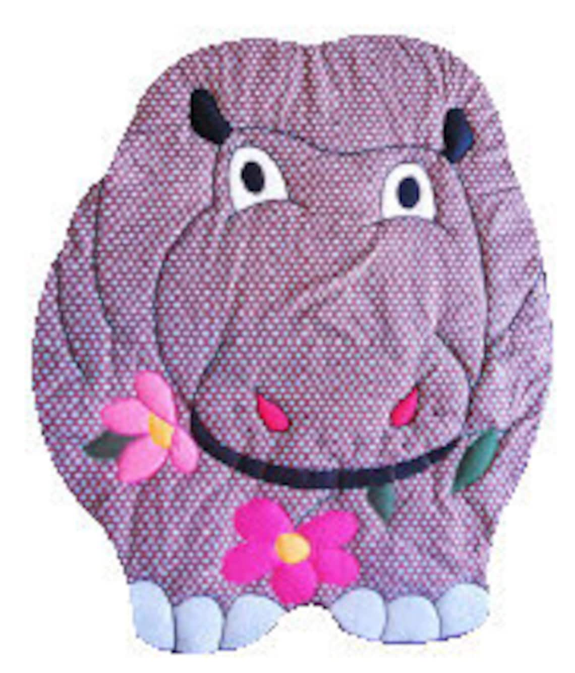 Hippo Quilt Baby Blanket Pattern Sewing Baby Pattern Quilt - Etsy