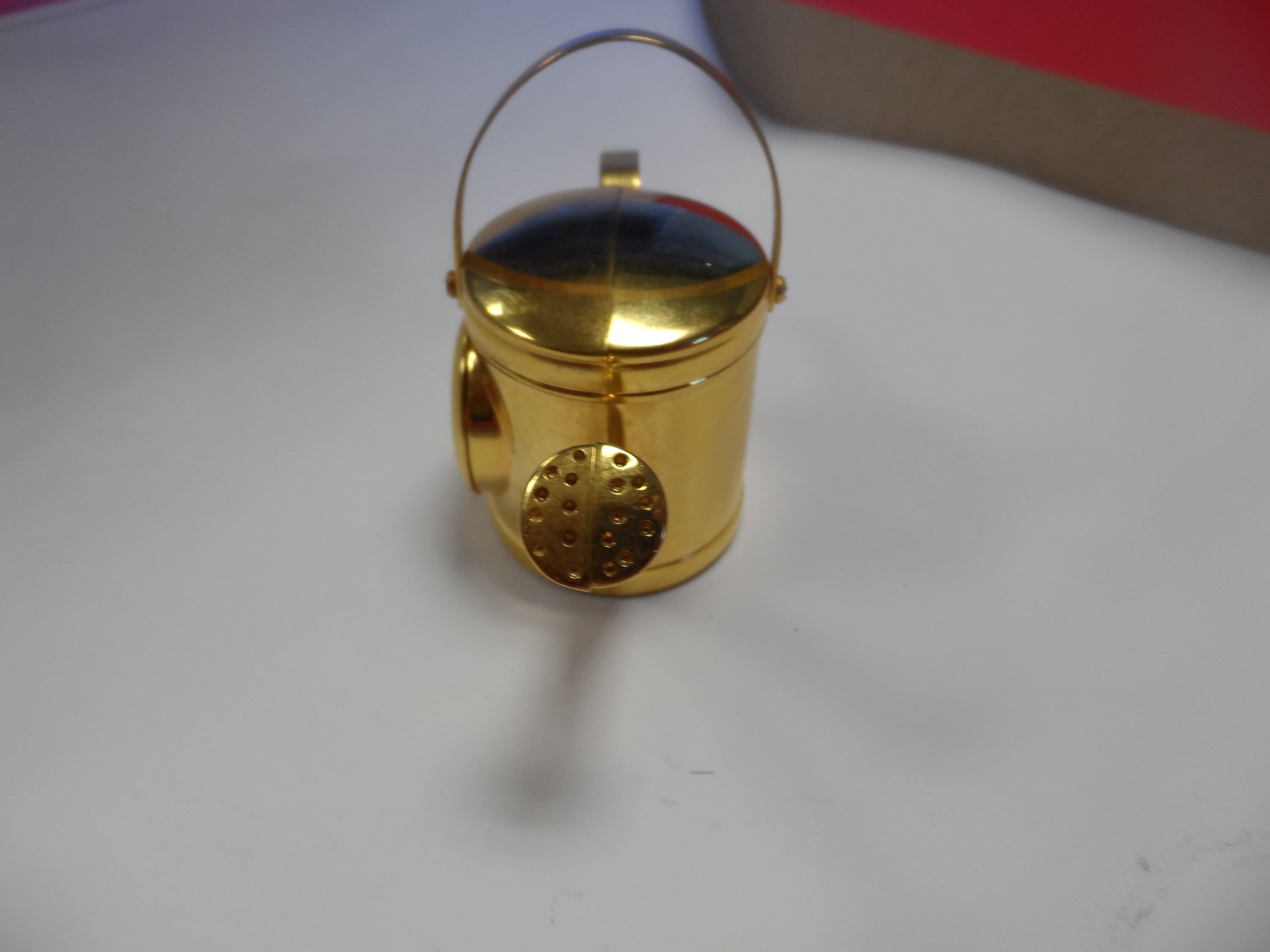 Vintage Miniature Solid Brass Irrigation Container With Wm Widdop Watch ...