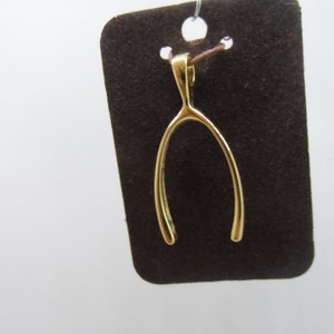 Vintage Charms for Chains "wish Bone Charm" Gold Tone, NOS (new Old ...