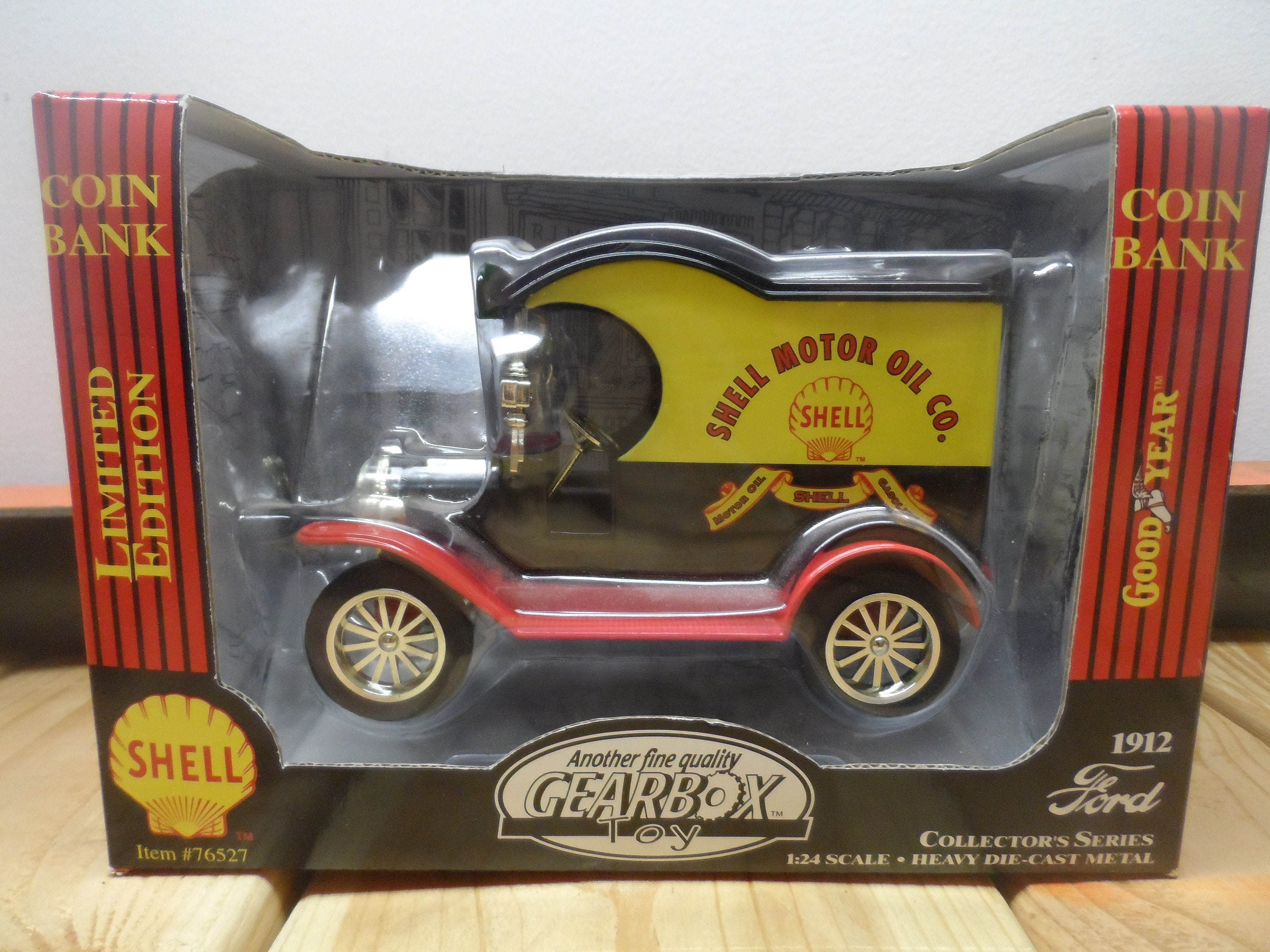 Gearbox Shell Motor Oil Co 1912 Ford Coin Bank NOS new Old Stock 1:24 ...