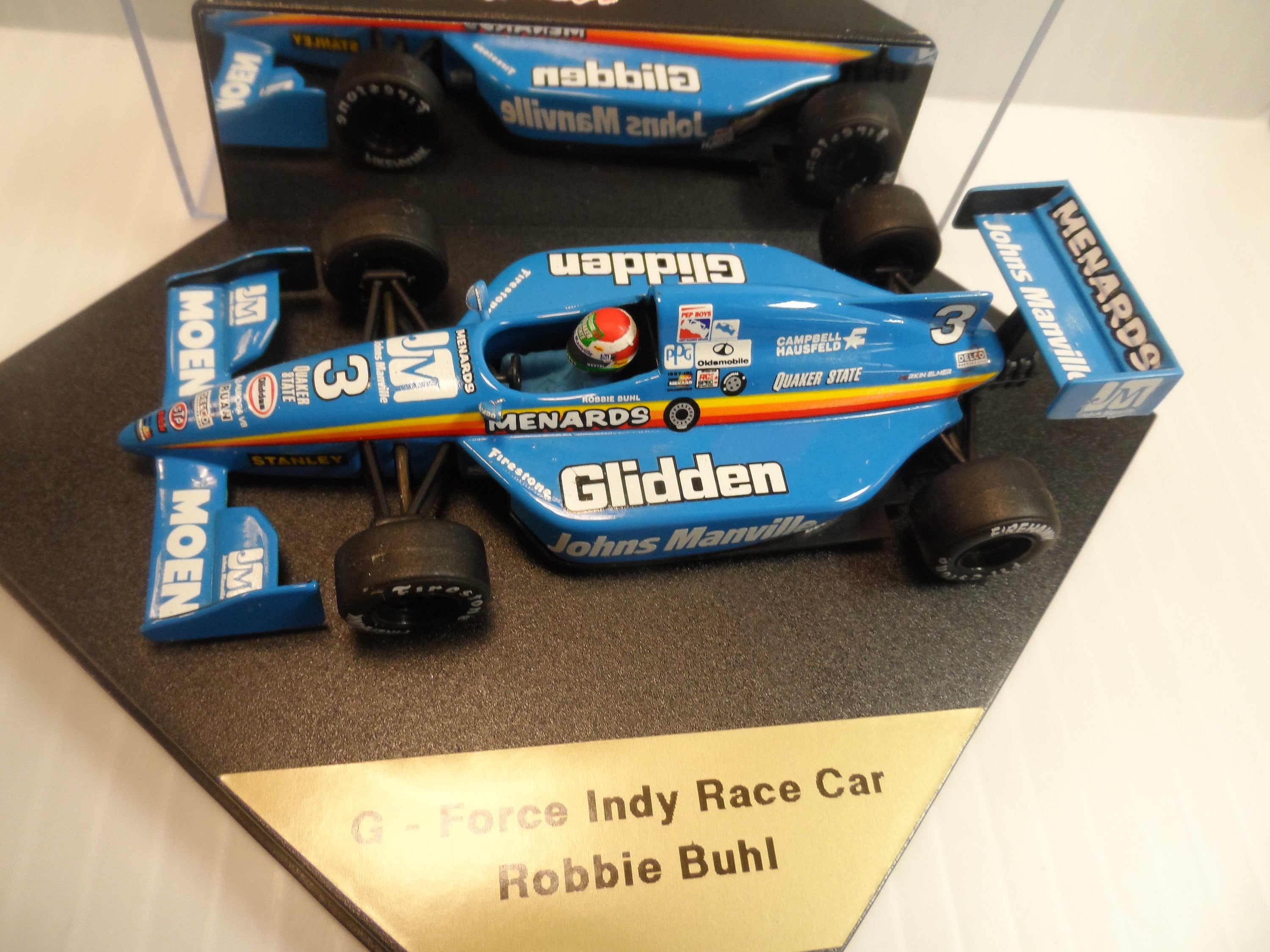 G Force Indy Race Car Robbie Buhl Team Menard In Case ONYX | Etsy
