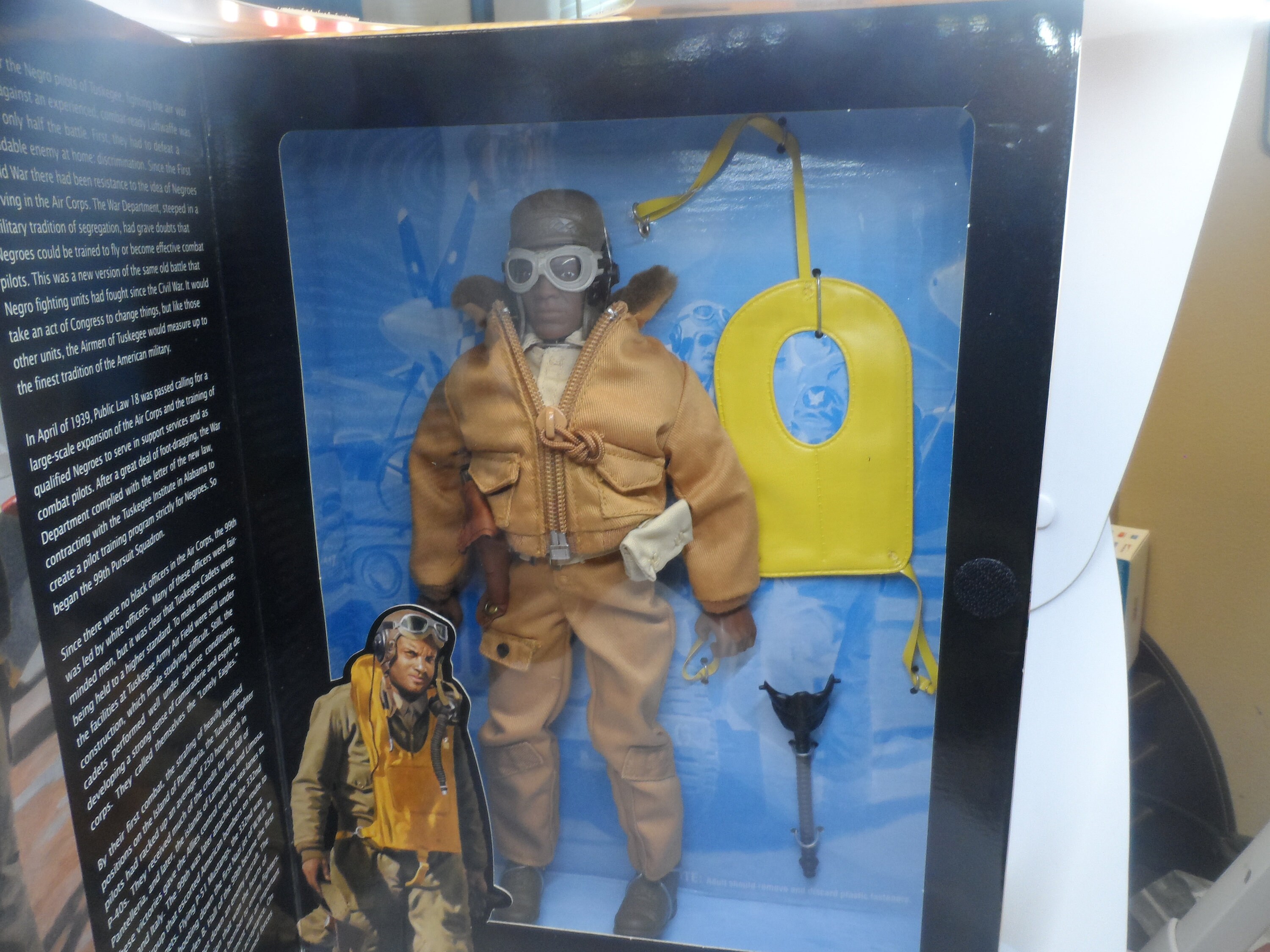 Vintage Hasbro GI Joe Tuskegee Fighter Pilot, 1:6 Scale GI Joe WWII ...