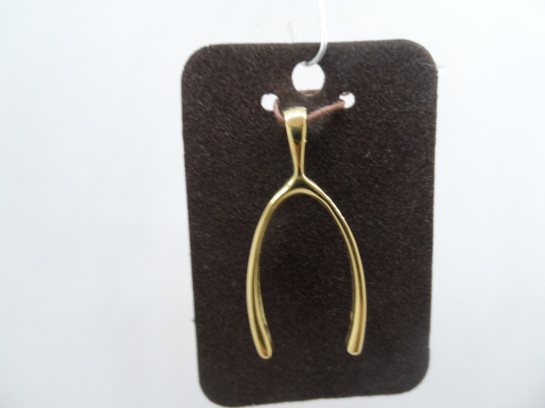 Vintage Charms for Chains "wish Bone Charm" Gold Tone, NOS (new Old ...