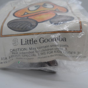 Vintage Little Goomba Super Mario Bros Mcdonalds Toy - Etsy