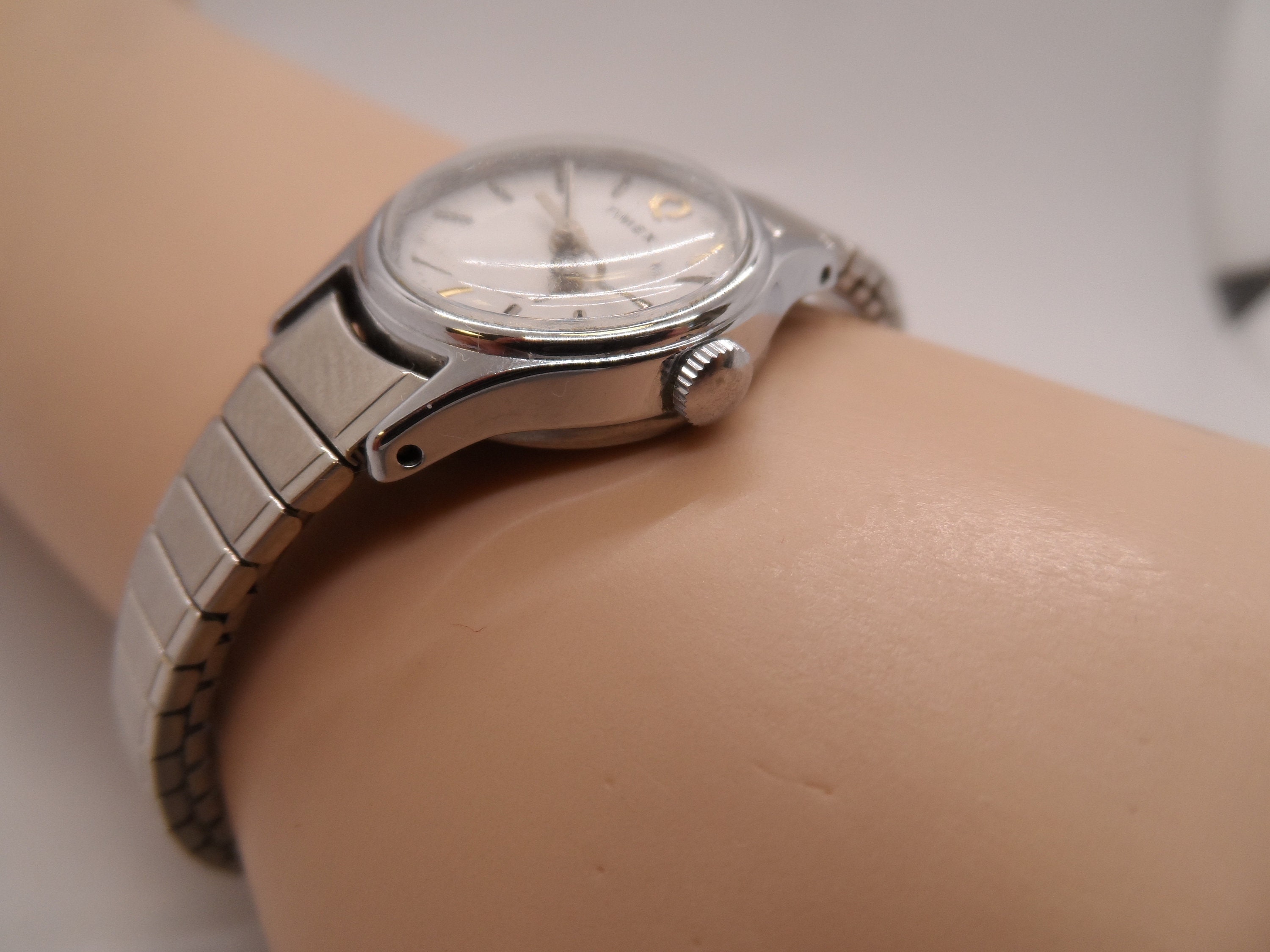 Vintage Ladies Timex BA Cell Quartz Watch Stainless Steel | Etsy