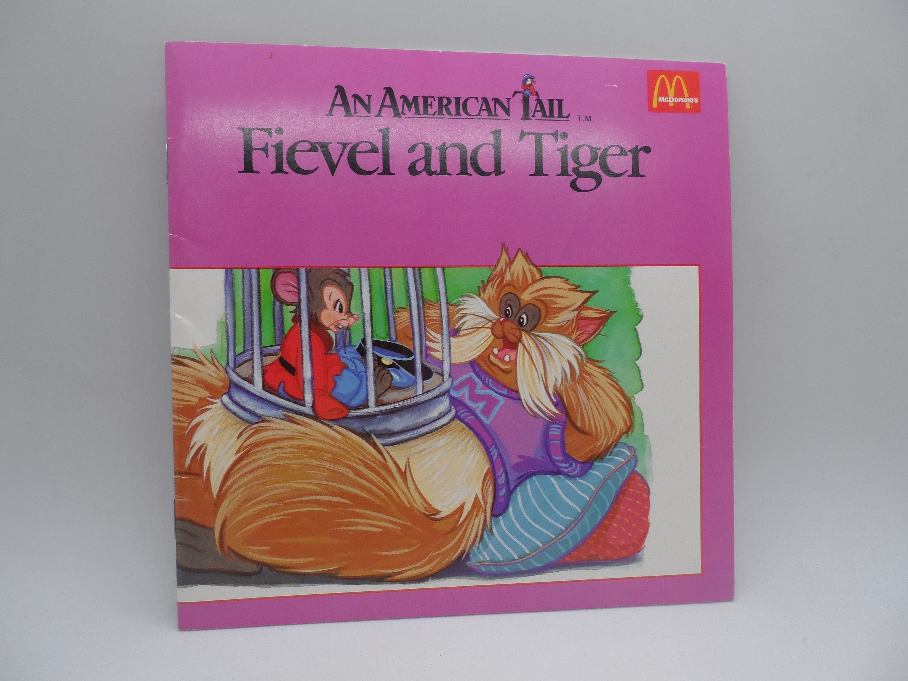 Vintage an American Tail, Fievel and Tiger Mcdonalds Collection Book ...