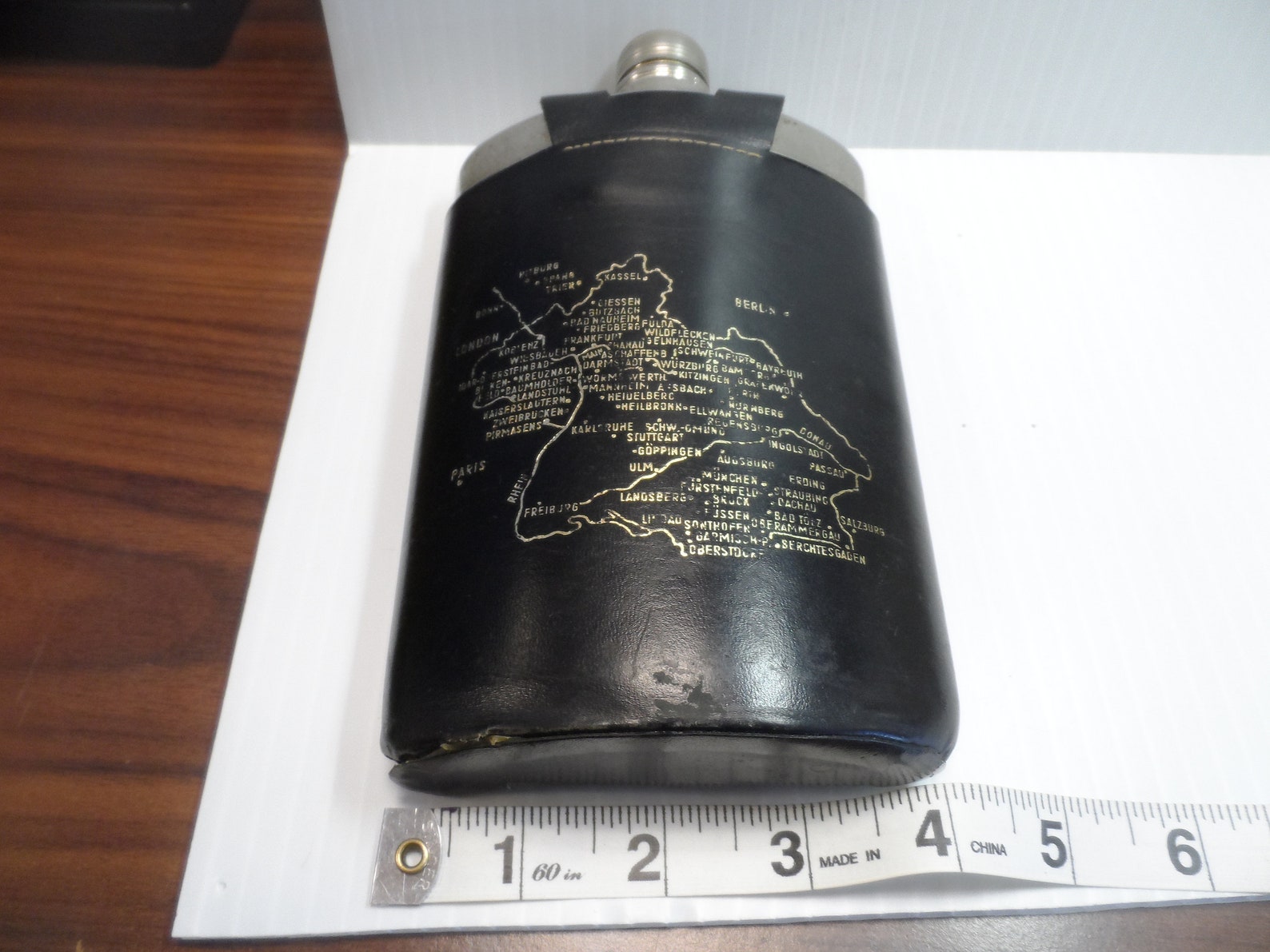 Vintage Souvenir German Plastic Flask With Pouch 1980's - Etsy