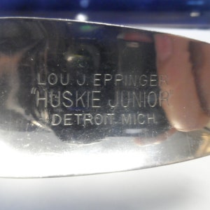 Vintage Lou Eppinger Huskie Jr. Musky Pike Spoon Good Condition Fishing ...