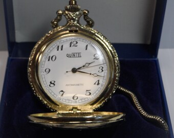 Vintage Quintel Antimagnetic Pocket Watch Hunter Theme | Etsy