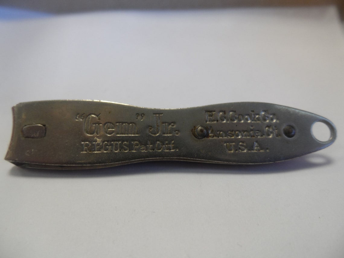 Vintage Nail Clipper GEM JR Clipper HC. Cook Co. - Etsy