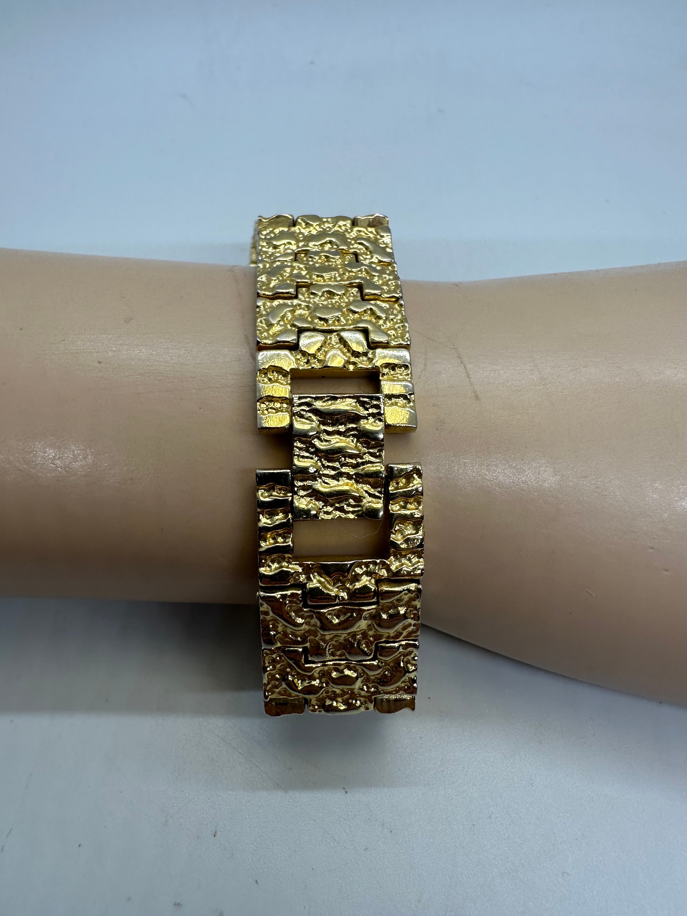 Vintage Regis Quartz Gold Toned Nugget Watch - Etsy