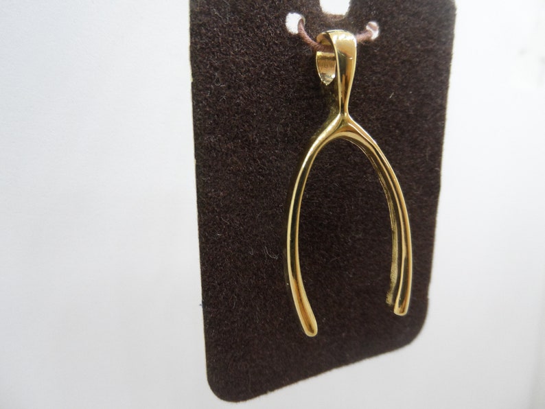 Vintage Charms for Chains wish Bone Charm Gold - Etsy