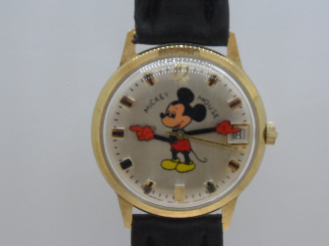 Vintage Elgin Mechanical Collectible Watch "mickey Mouse" Disney ...