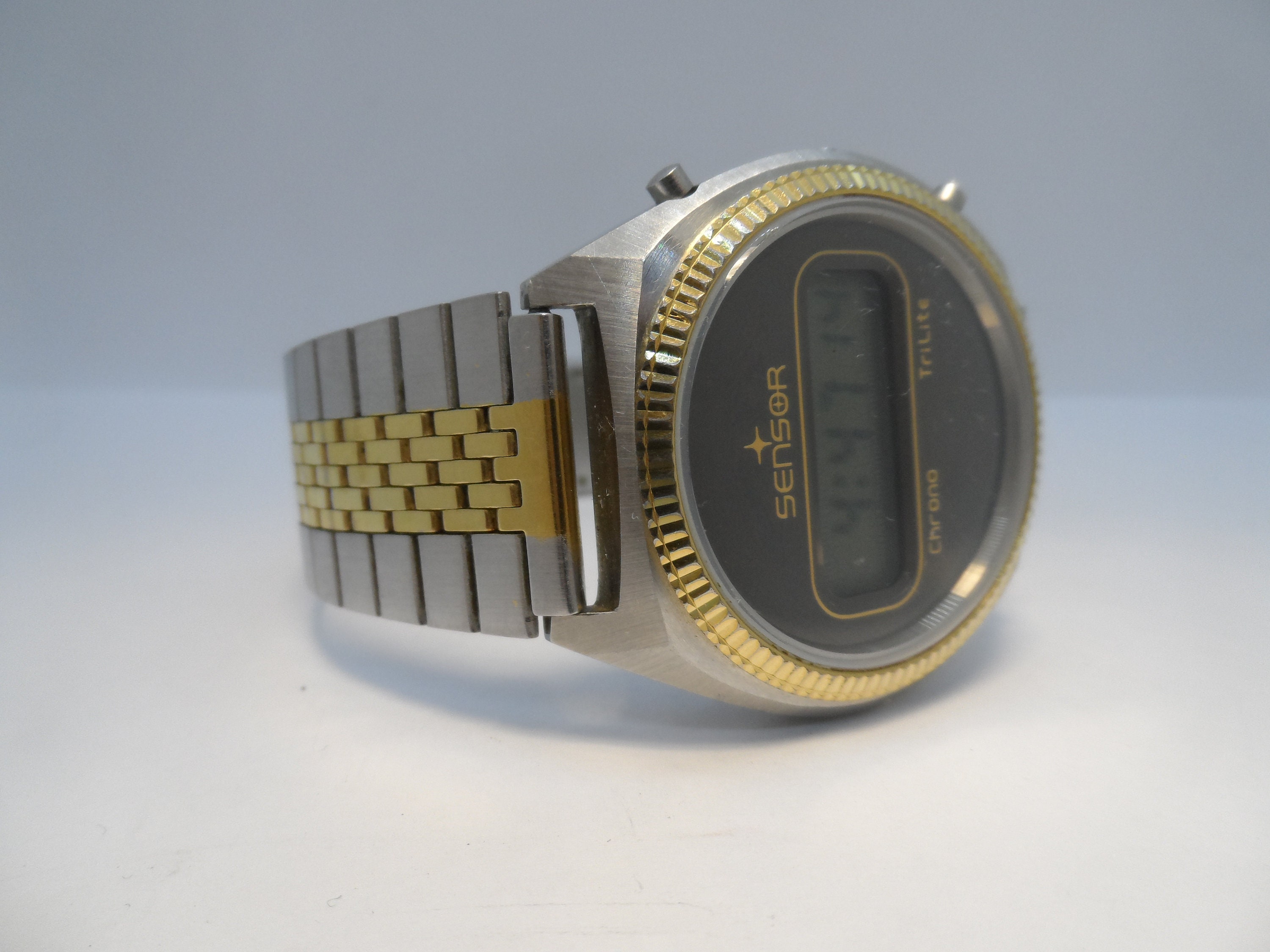 Men's Vintage Sensor Chrono Trilite mdsi3h Digital Quartz Watch MADE IN ...