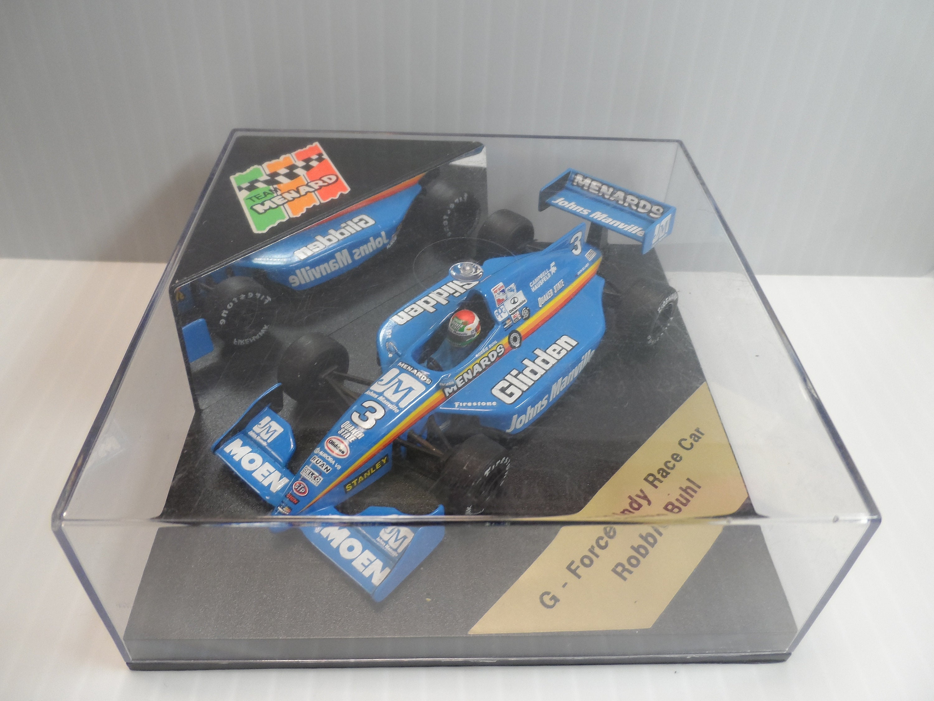G Force Indy Race Car Robbie Buhl Team Menard In Case ONYX | Etsy
