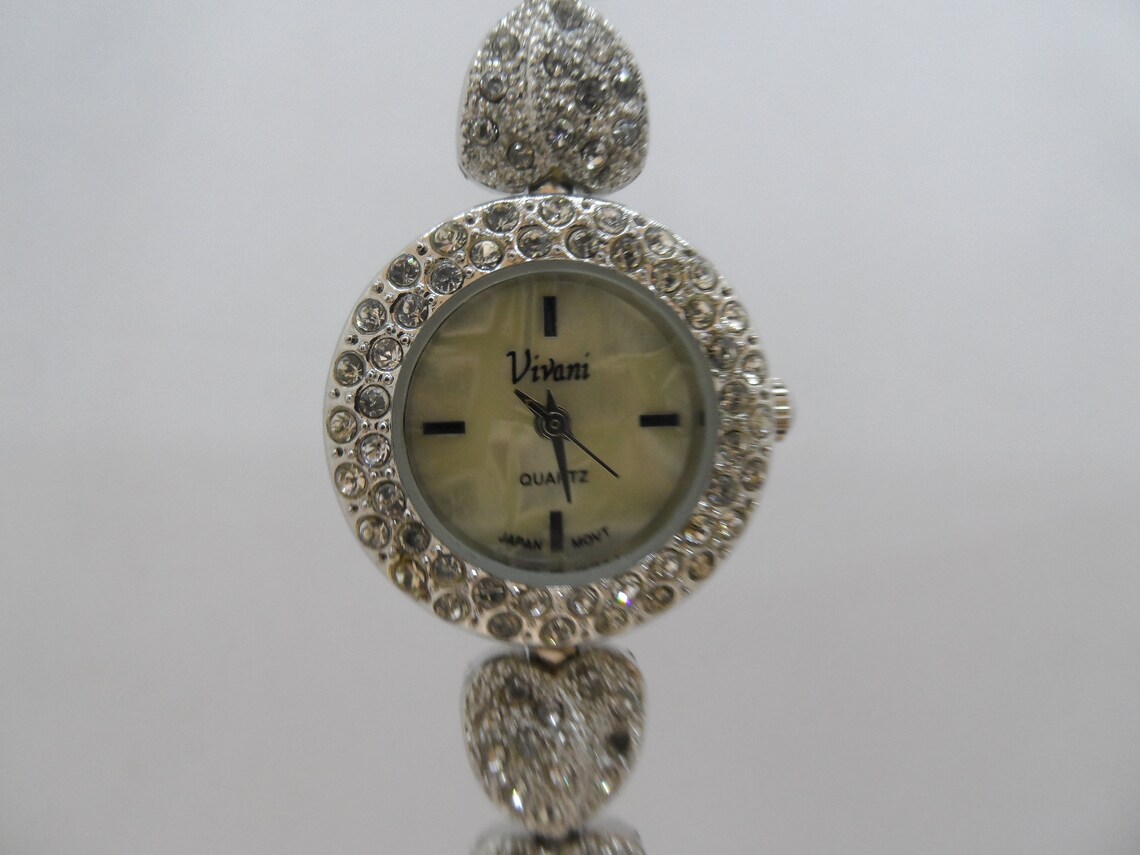 Vintage Vivani Quartz Women's Watch Mother Of Pearl Dial | Etsy