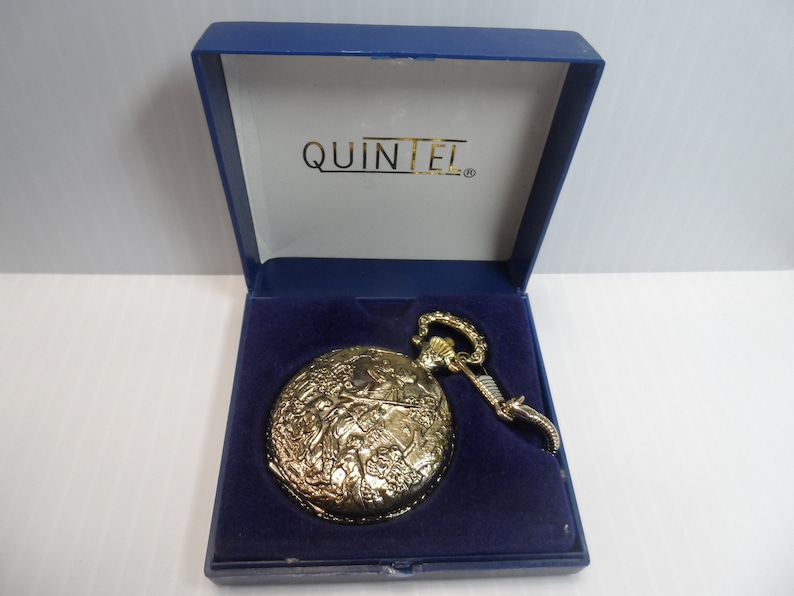 Vintage Quintel Antimagnetic Pocket Watch Hunter Theme | Etsy