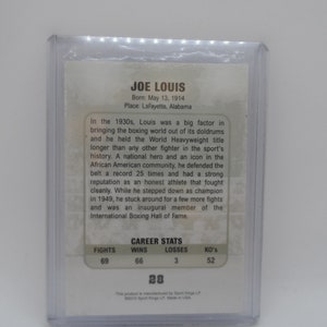 Ringside Boxing Round 1 Joe Louis #28, 2010 - Etsy