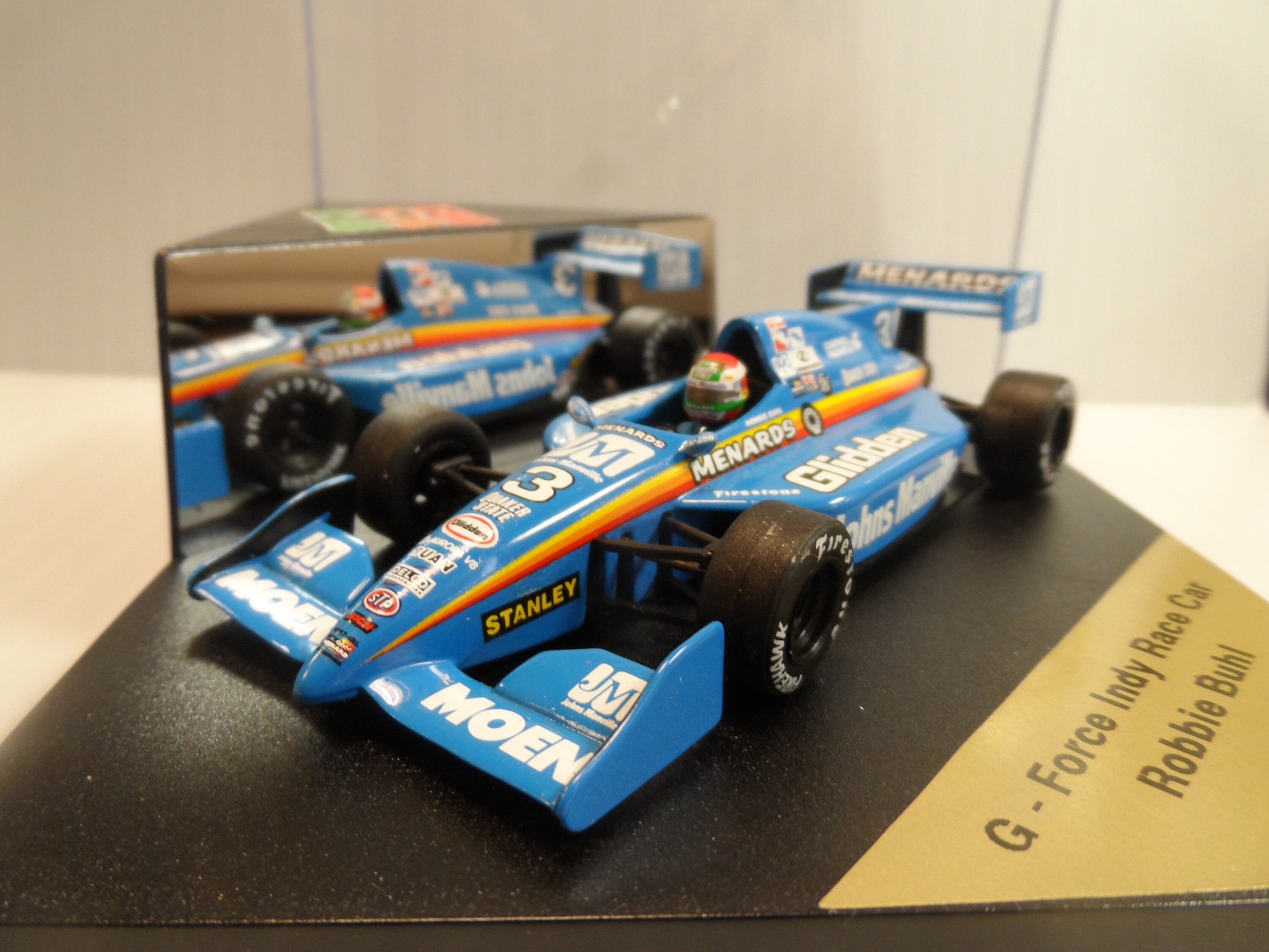 G Force Indy Race Car Robbie Buhl Team Menard In Case ONYX | Etsy
