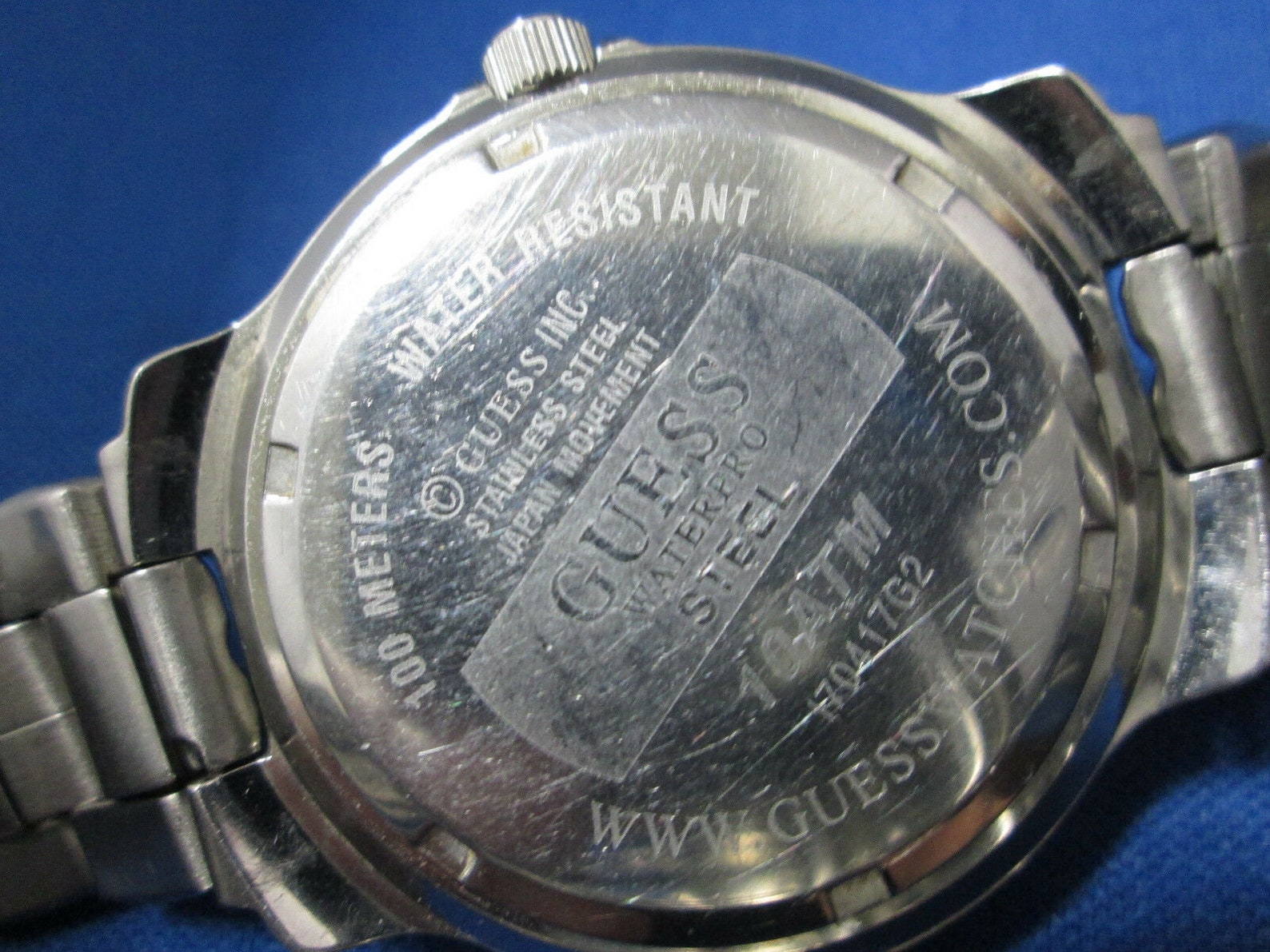 Guess Waterpro Steel Watch 10ATM, Stainless Steel Japan Movement ...