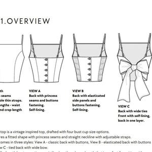 Stellar Top PDF Pattern / Us 0-22, Eu 32-55, Uk 4-26/ Digital Sewing ...